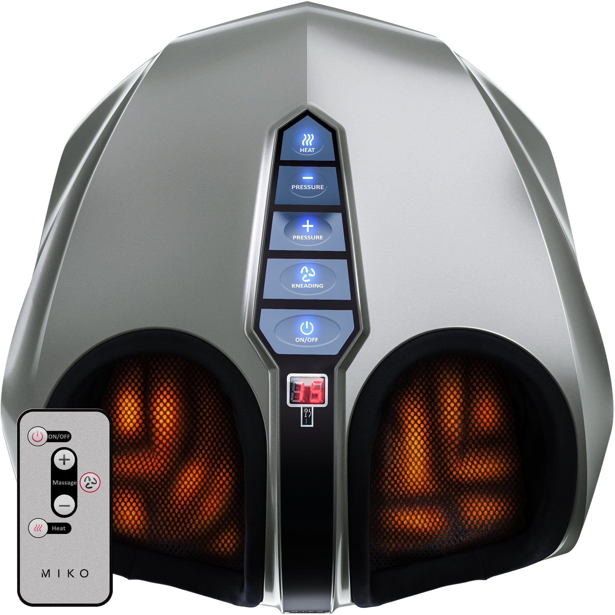 Miko Shiatsu Foot Massager Machine Kneading and Rolling with Heat and